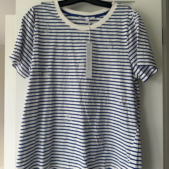 Jane and Delancey | Tops | Jane And Delancey Blue And White Striped ...